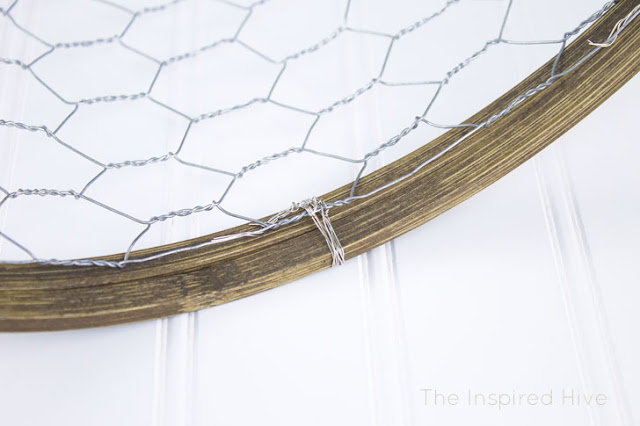DIY Chicken Wire Light Fixture | The Inspired Hive