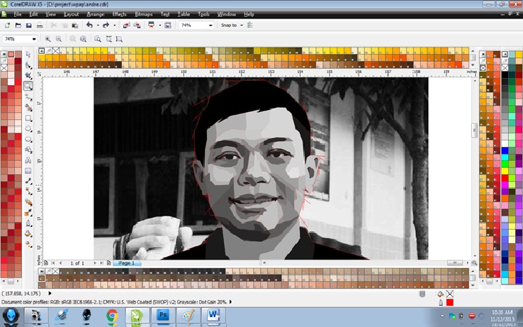 Tutorial membuat WPAP hitam putih ~ Pensil Alot