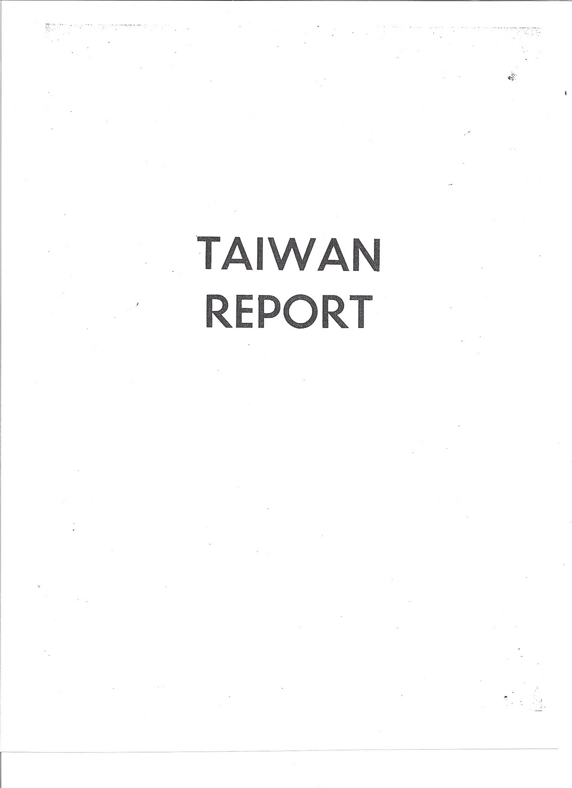 US Taiwan Defense Command: Taiwan Report - 1960s