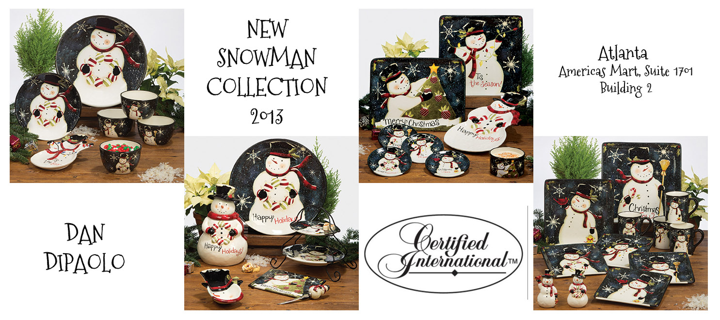 Dan DiPaolo Studios: My NEW Snowman collection for Certified International