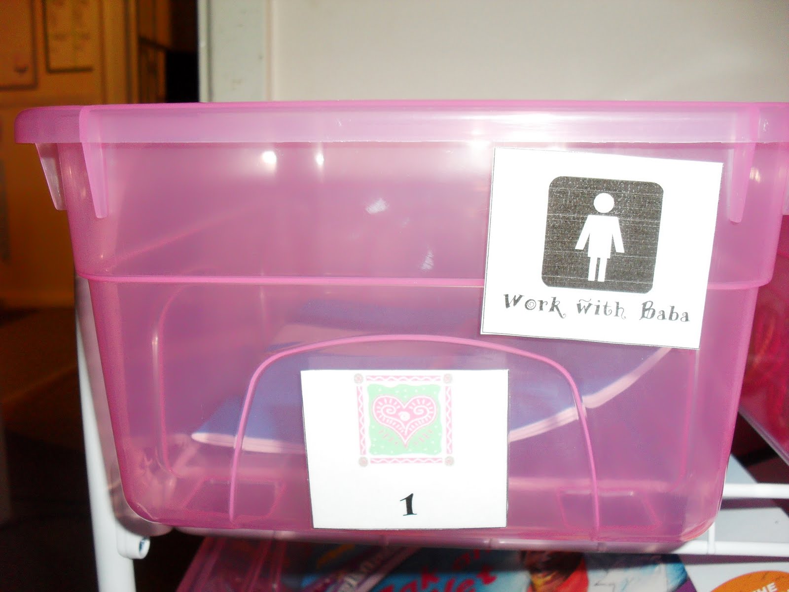 a muslim homeschool: Introducing workboxes with preschoolers