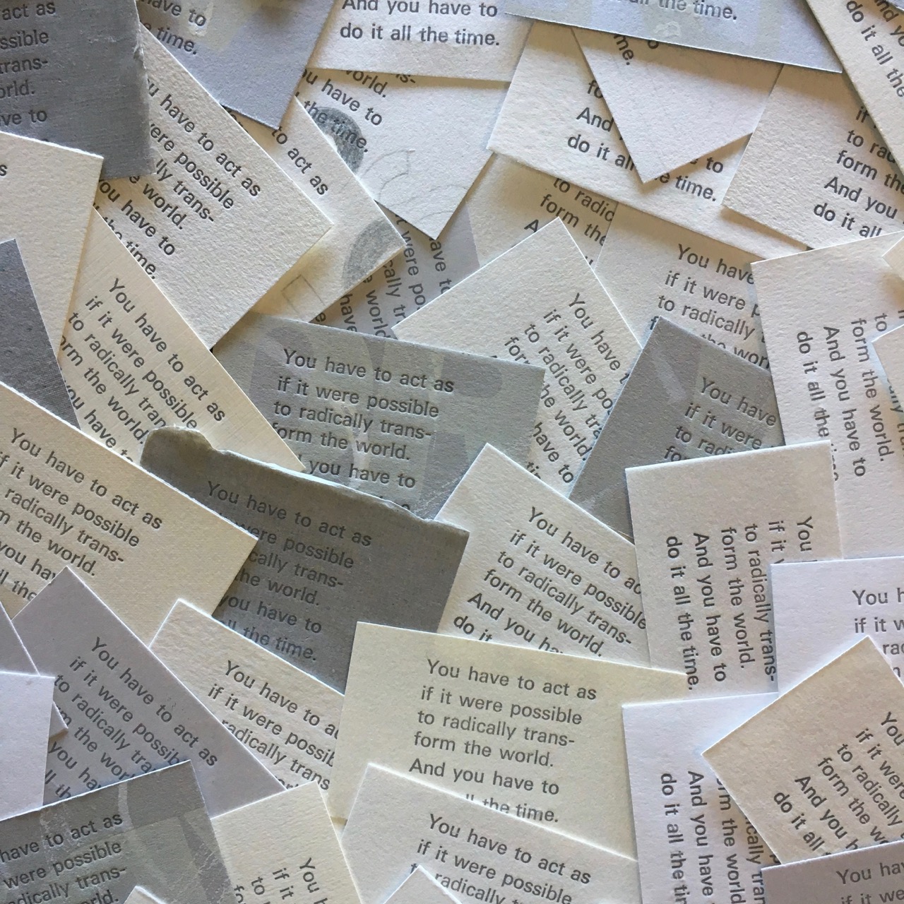 Paper Ponderings: Changing the world...