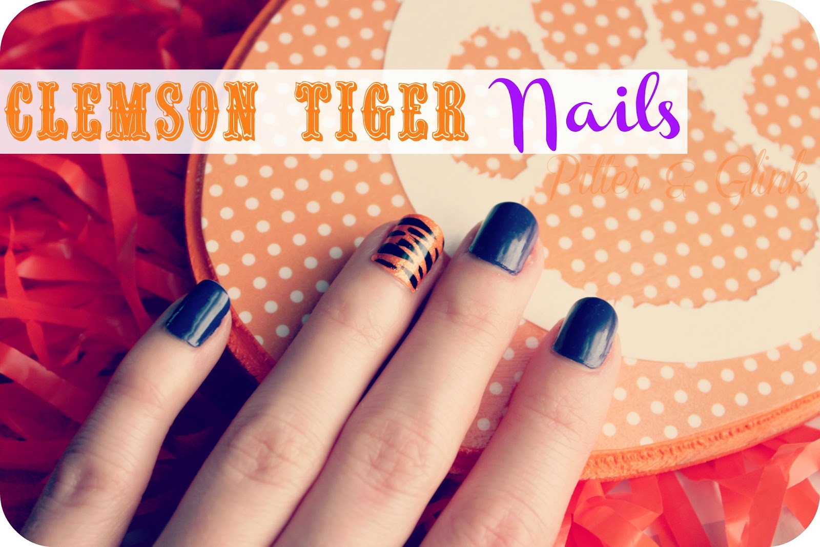 Clemson Girl: Guest Blog: Clemson Manicure Tutorial