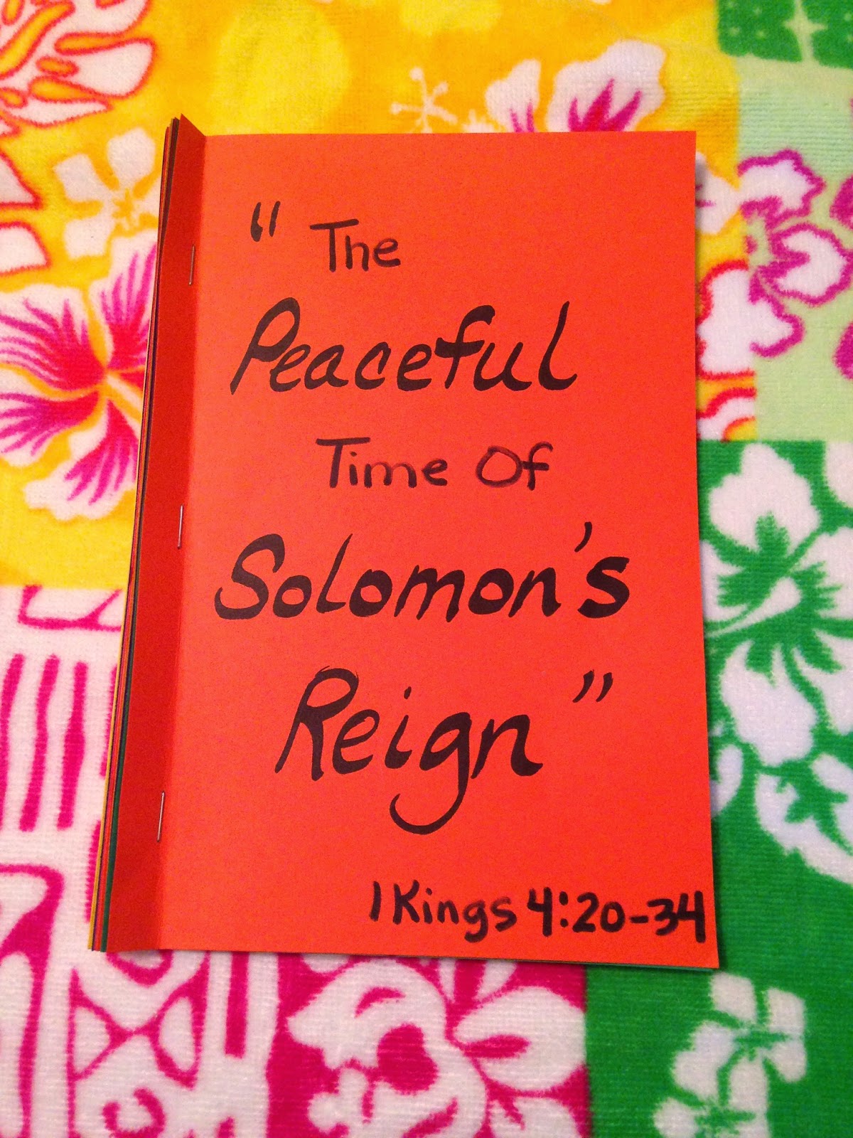 Children's Bible Lessons: Lesson - The Peaceful Time of Solomon's Reign