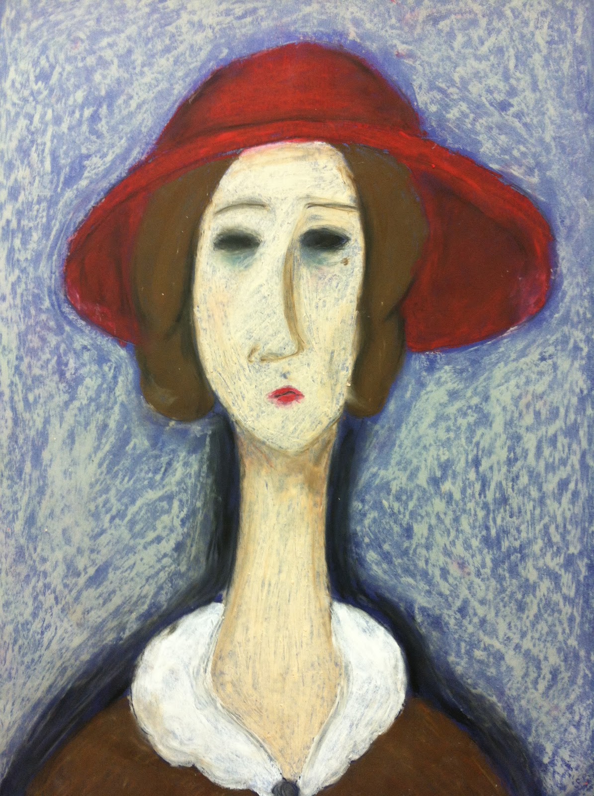 Mrs. Wille's Art Room: Portraits in the style of Amadeo Modigliani