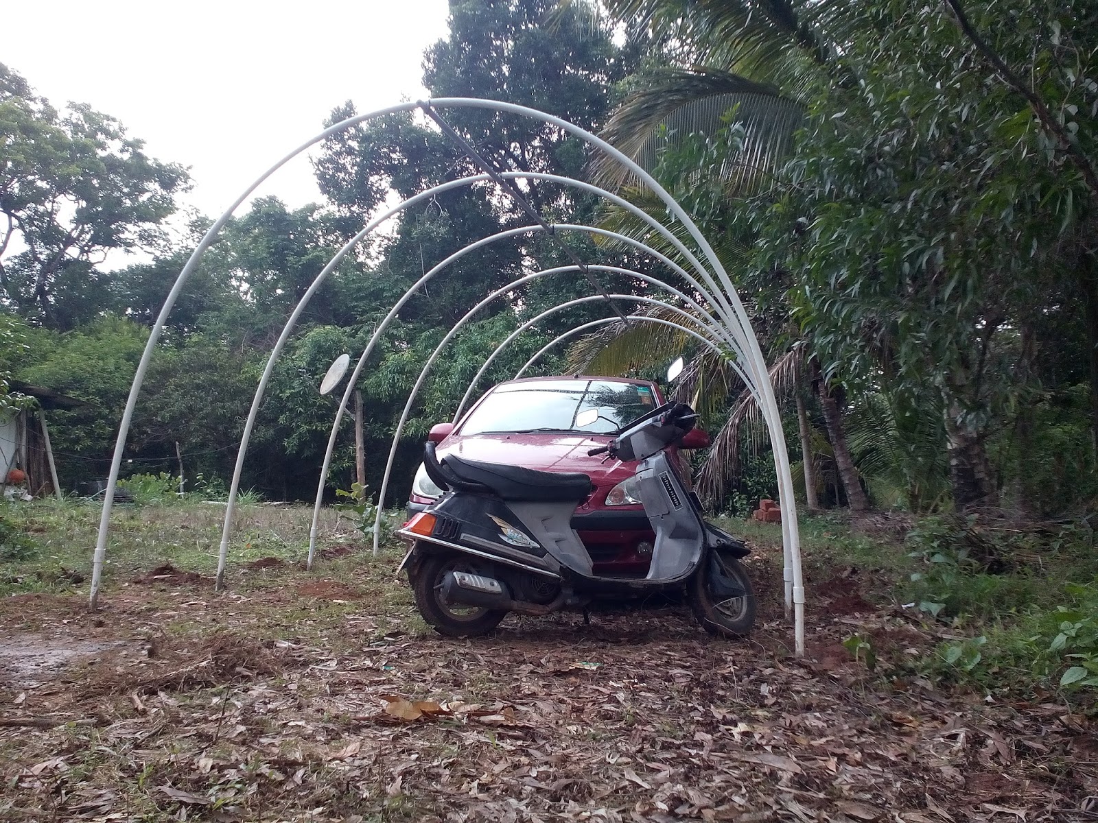 Back to the soil: Car shelter