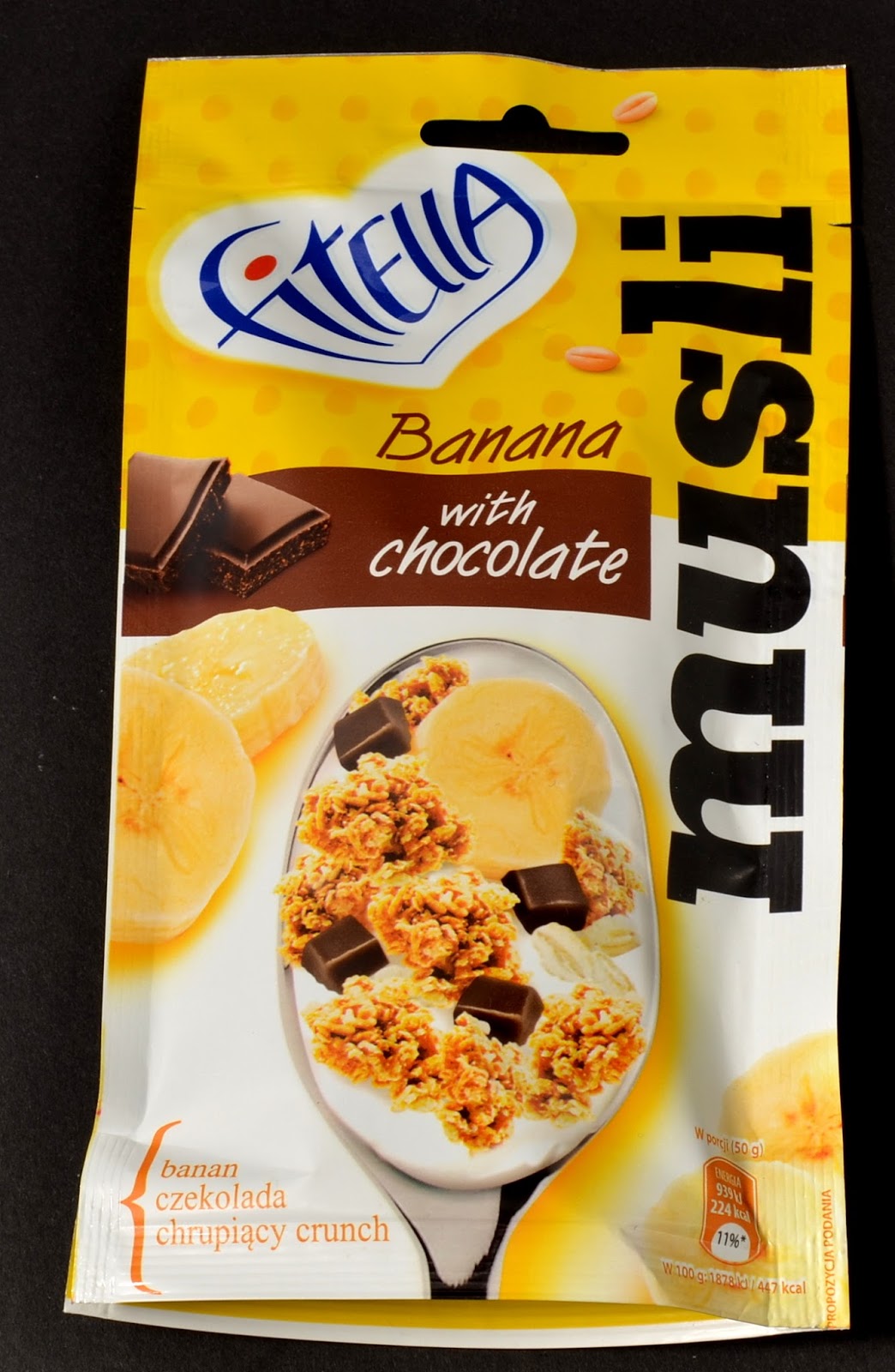 Fudmaniak: FUDTEST #38: Fitella Musli Banana with Chocolate- recenzja