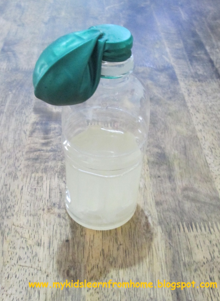 My Kids Learn from Home: Fizz Balloon Experiment