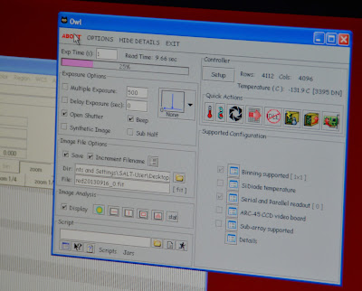 SALT Astronomy: First HRS-in-Sutherland frames & the FIF & guider on-sky!