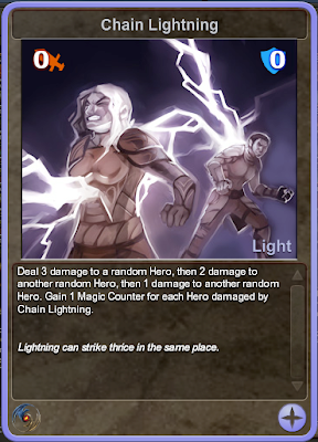 Clash Of The Dragons Cards: Chain Lightning