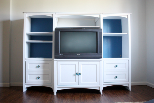 IHeart Organizing: Our Painted Entertainment Center Reveal and How To!