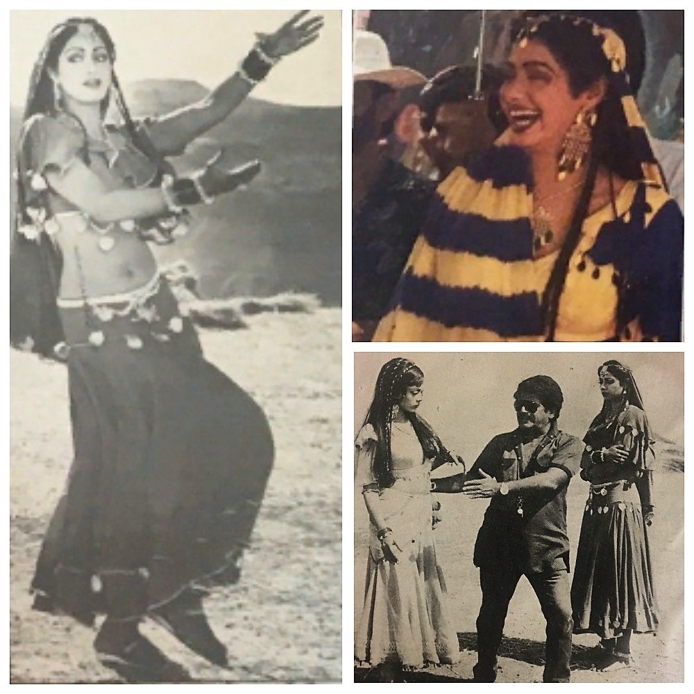 Sridevi: Sridevi and Sunny Deol on the sets of Joshilaay