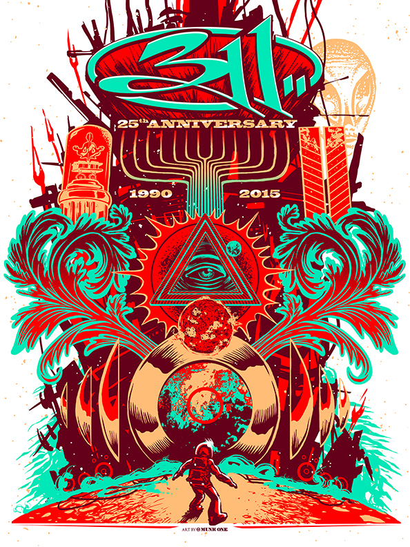 INSIDE THE ROCK POSTER FRAME BLOG: Munk One 311 25th Anniversary Poster