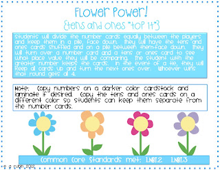 Classroom Freebies Too: Flower Power! (A New Math Game)