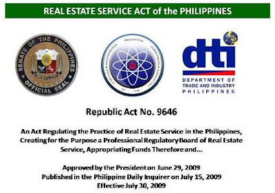 PROFESSIONAL REGULATORY BOARD OF REAL ESTATE SERVICE ~ Philippine Real ...