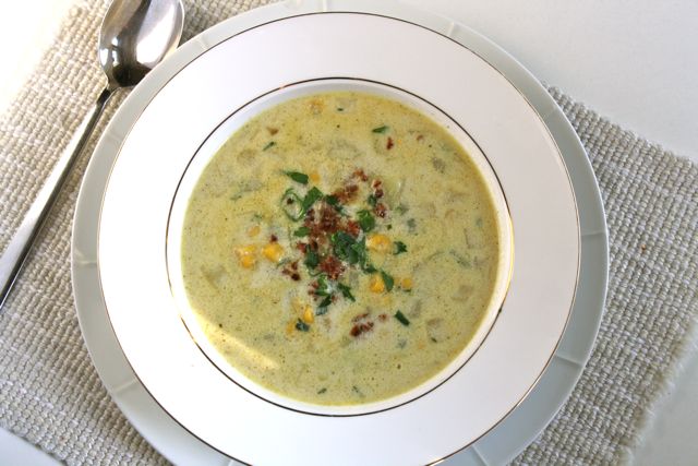 Dollop of Cream: cheddar corn chowder