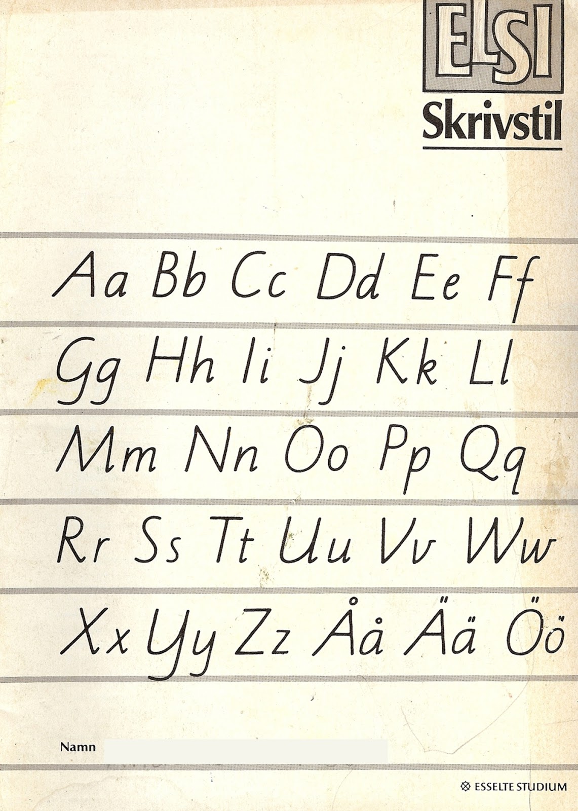 Nostalgorama: ELSI skrivövning i svenska på 1980-talet