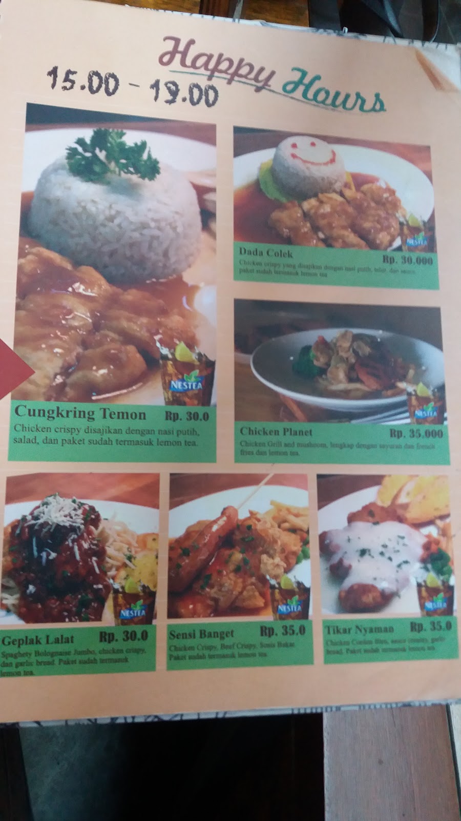 Nismut \(^_^)/: Daftar Menu Kedai Amarta Pleburan Semarang