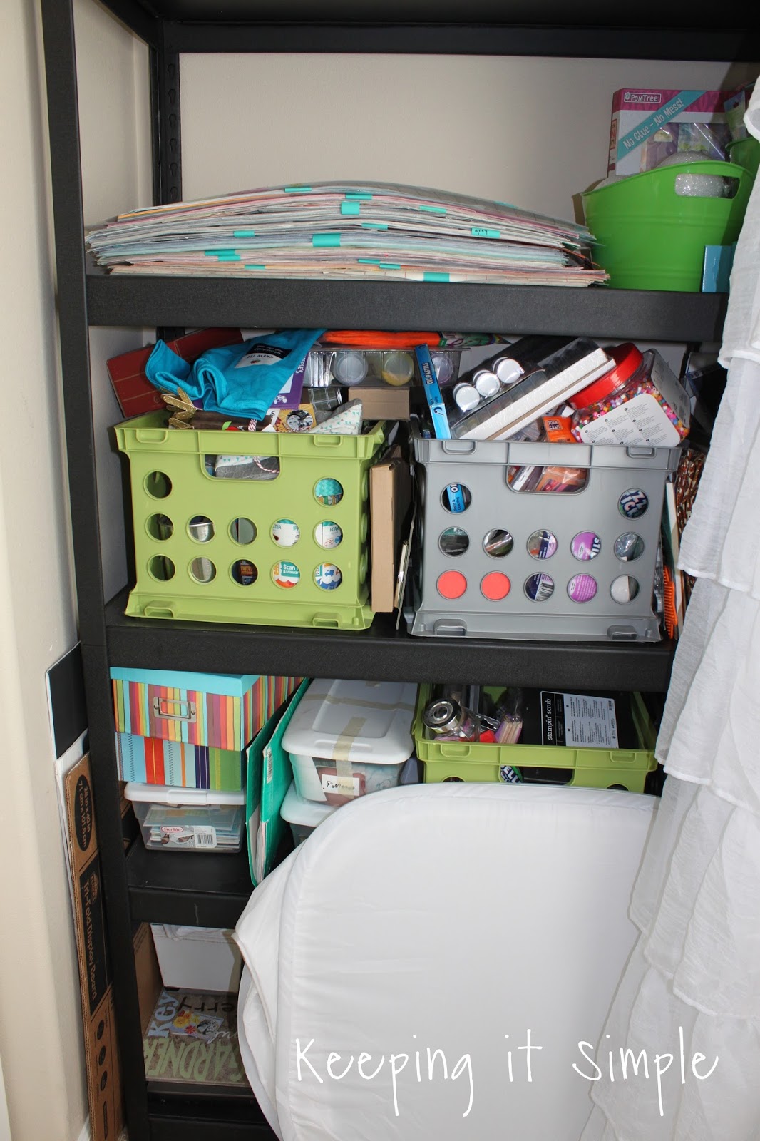 Craft Room Decor Ideas and Craft Supplies Organization - Keeping it Simple