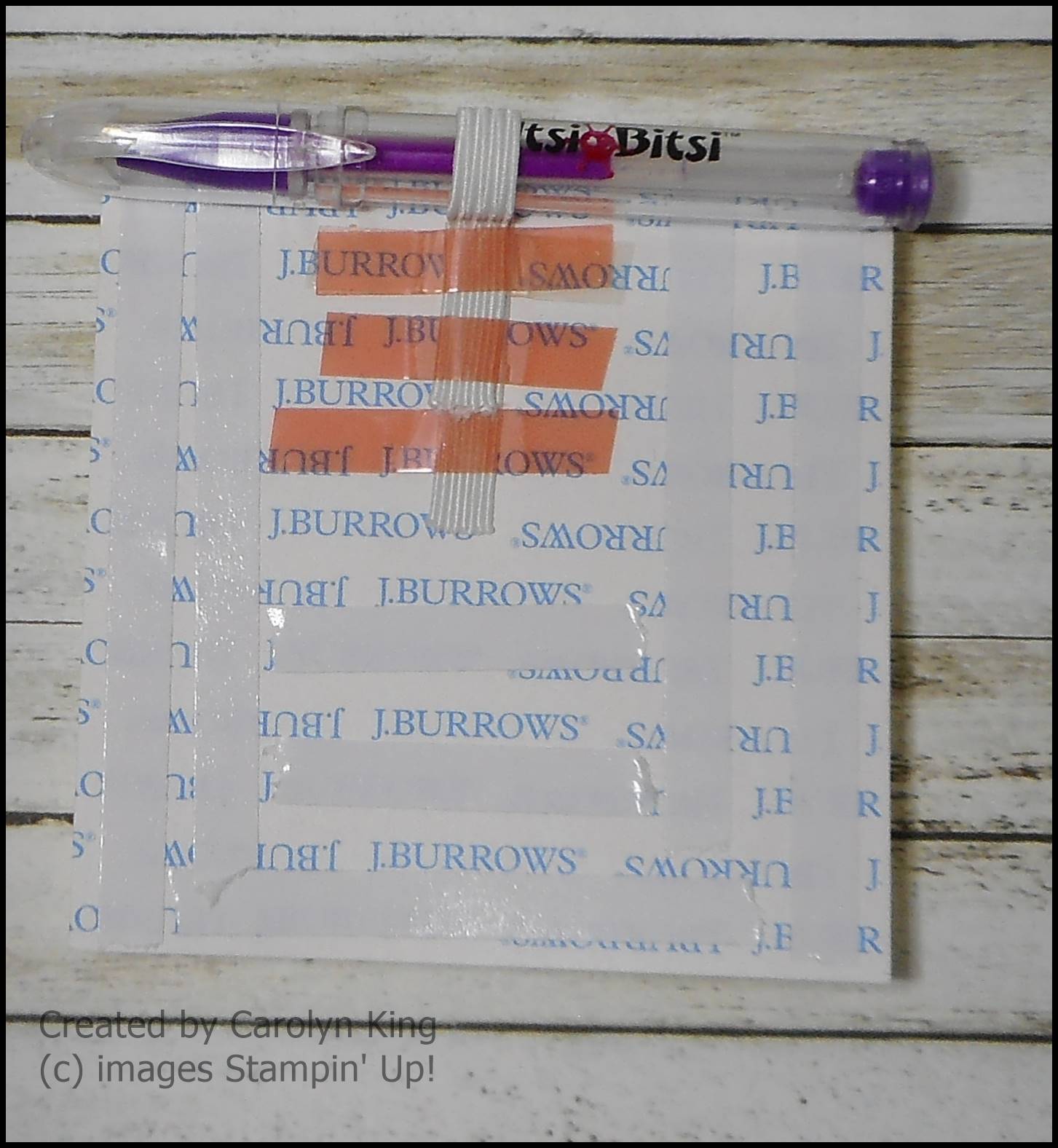 Carolyn King: Purse Post-it Note/Calendar Instructions