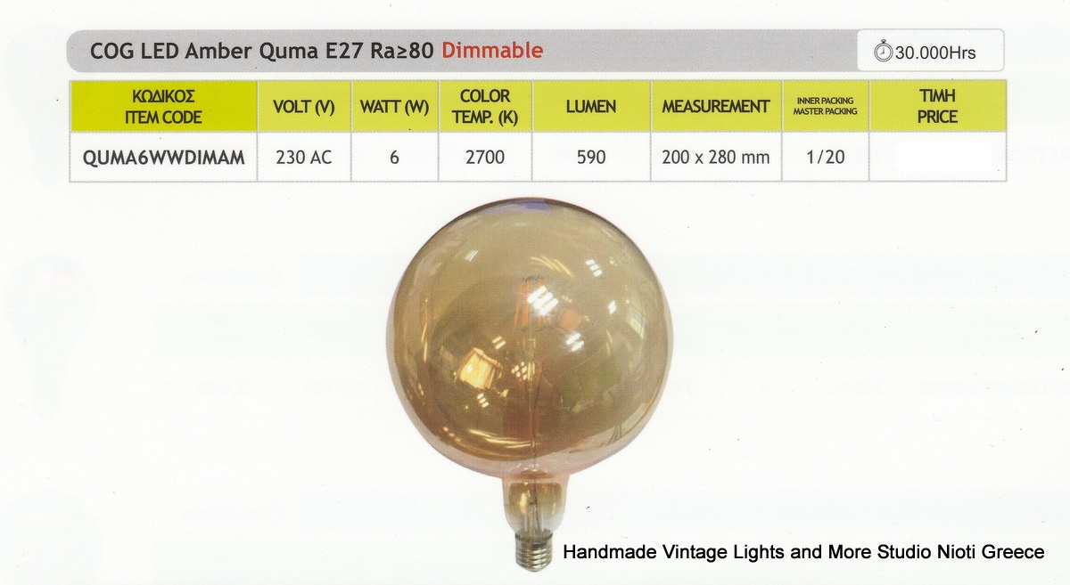 STUDIO NIOTIS: Λαμπτήρες Ρετρό COB CRYSTAL LED - COG LED DECOR - COG ...