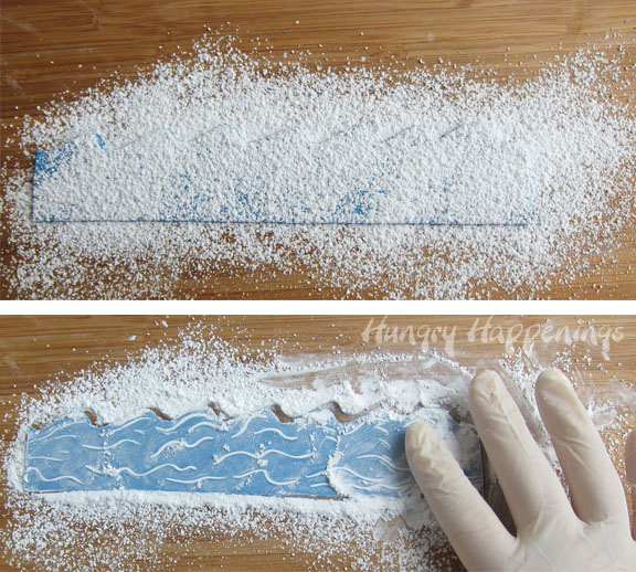 Ocean Cupcakes with Edible Cupcake Wrapper Waves