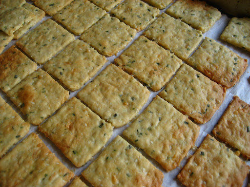 Home Cooking In Montana: Chickpea Flour Crackers with Chives...Parmesan ...