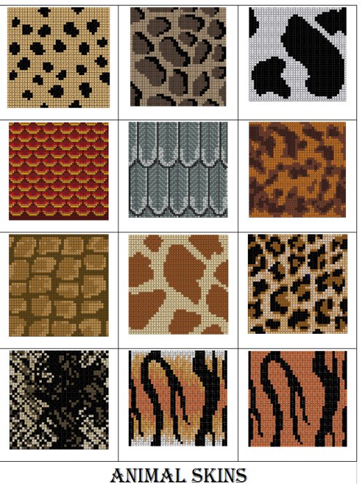 WitchWolfWeb Creations: Animal skins