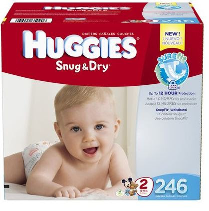 Huggies Snug & Dry $65 (Reg $100) For 2 Cases (Size 1 552 Diapers, Size ...