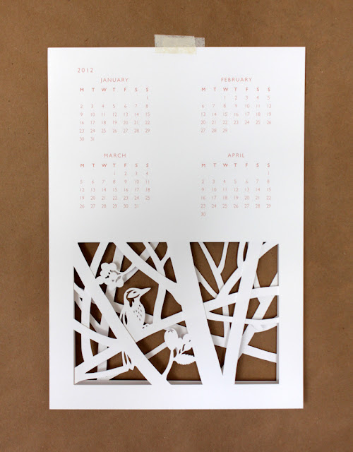 2012 calendar | Woodland Papercuts