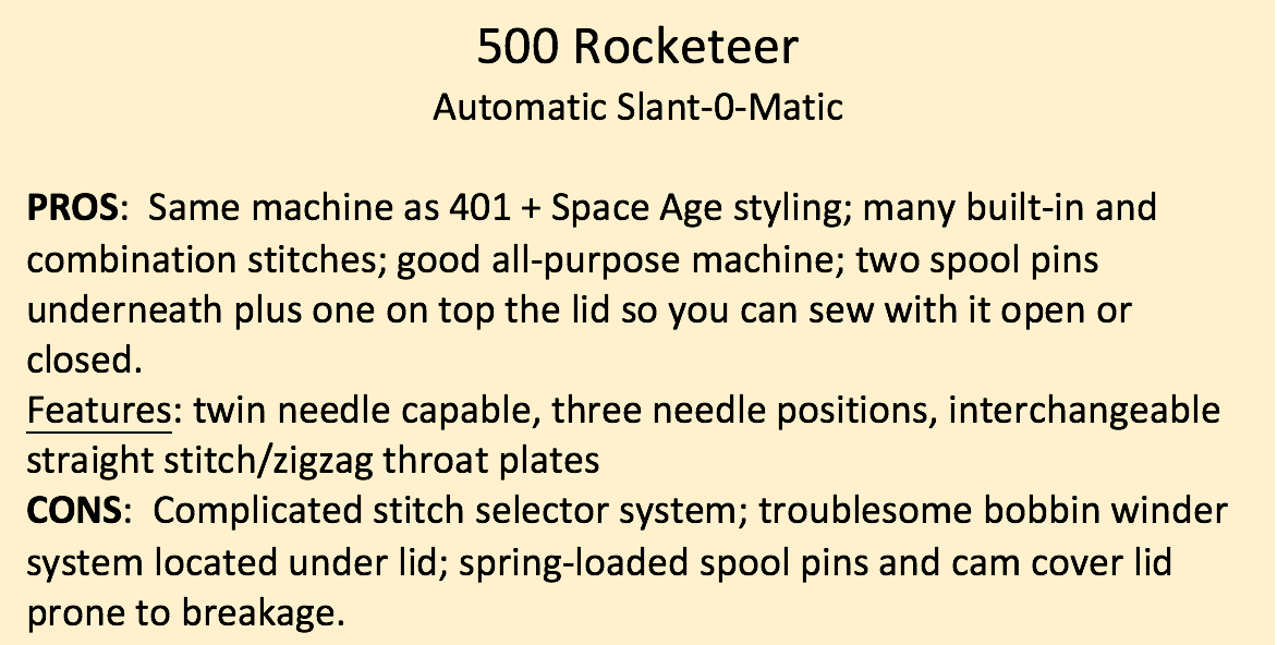 Reclaimed Stitches: A Guide to Some of the Most Popular Vintage Singer ...