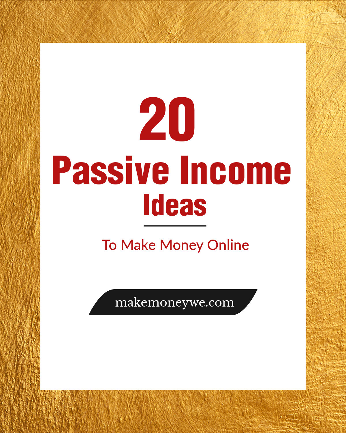 20 Passive Income Ideas To Make Money Online - Make Money Fast