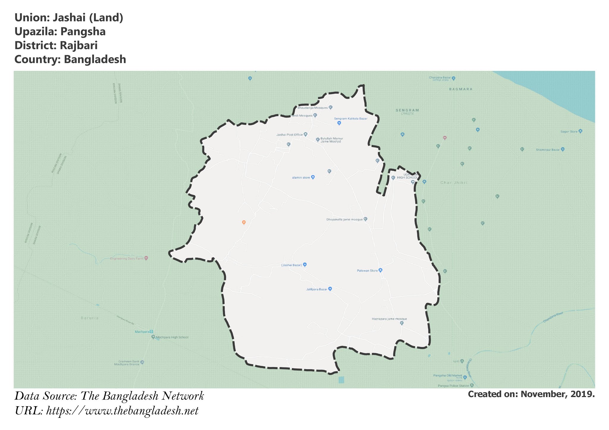 Jashai Union, Rajbari