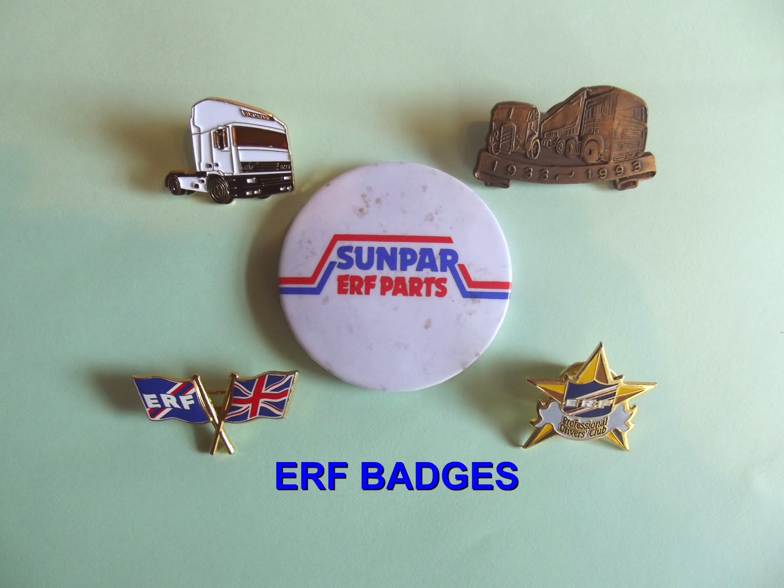 THE MIDDLEWICH DIARY: ERF BADGES