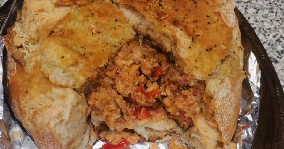 Diário de uma desempregada: sêmea recheada com carne e legumes