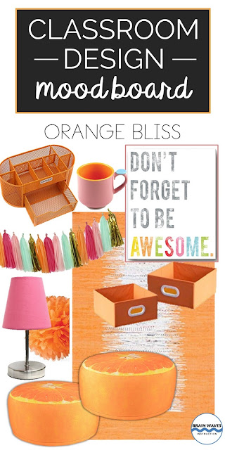 Brain Waves Instruction: Creating a Colorful Classroom with Mood Boards