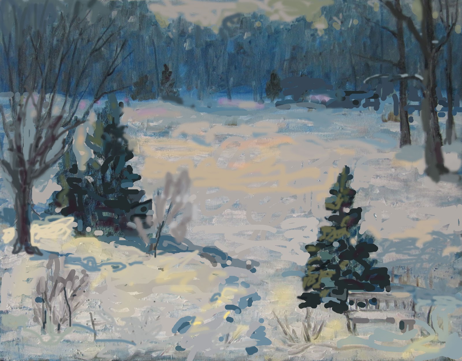 Stapleton Kearns: A snowscape flayed