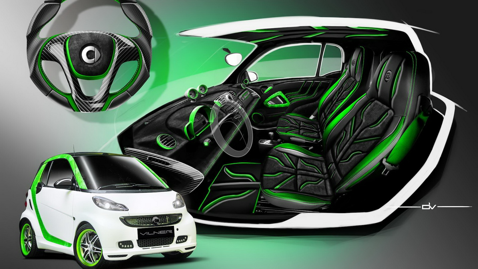 Brabus Smart ForTwo - классный тюнинг Смарта от Vilner