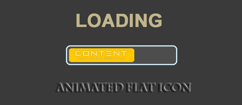 LOADING SCREEN: ANIMATED FLAT LOADING - INTRODUCING BLOGGER