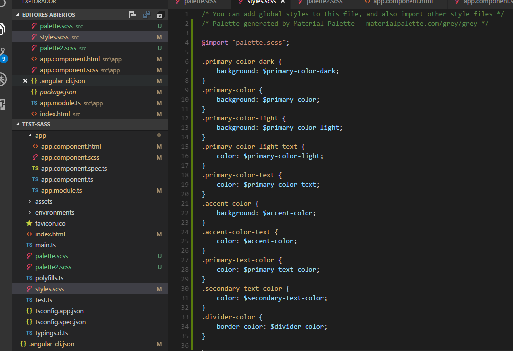 Angular Css Y Sass
