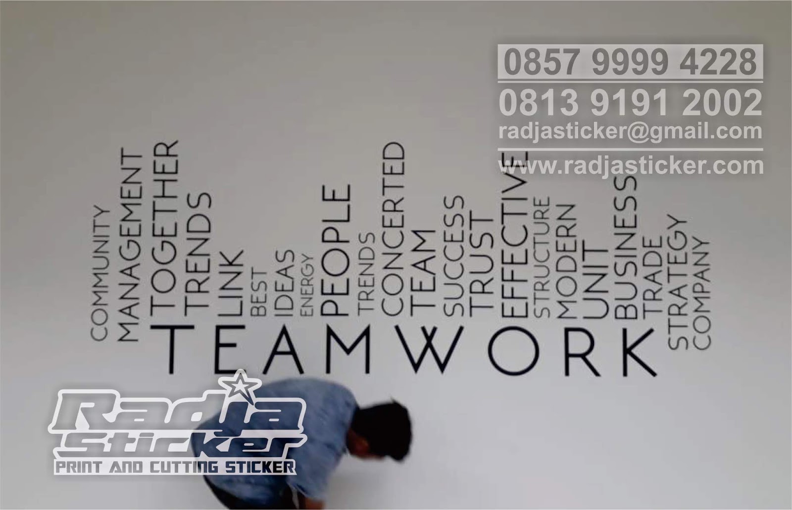 Stiker Dinding Kantor Costume | Stiker Dinding | Tempat Bikin Stiker ...