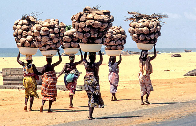 Fascinating Humanity: Ewe Women Walking To Market In Togo