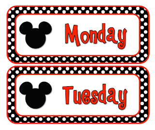 Classroom Freebies Too: Mouse Days of the Week Cards