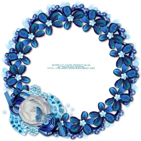 Graphic Groupies: Color Perfect Blue Cluster Frames