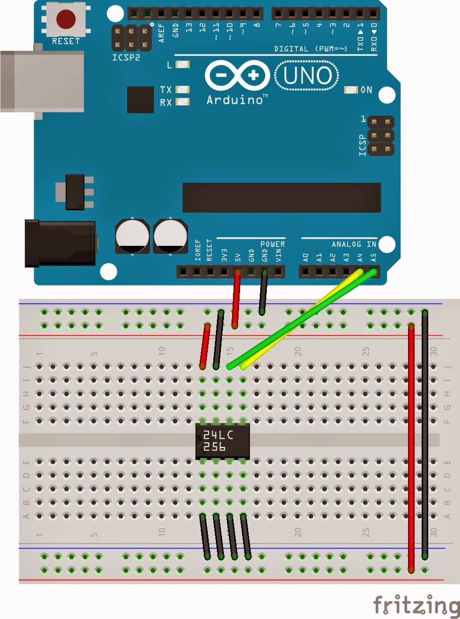 Arduino external eeprom 24LC265