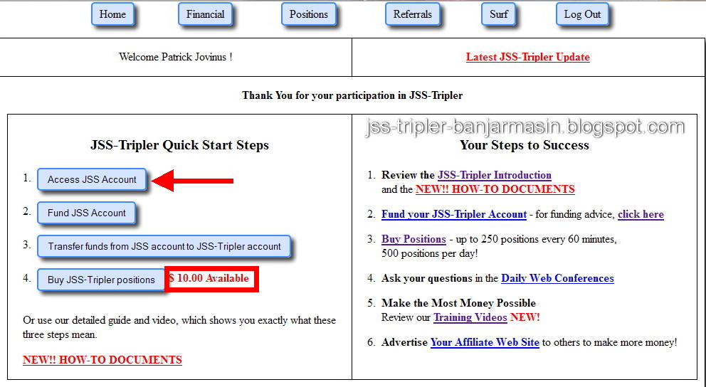 Cara Melakukan Pemindahan Saldo dari Akun LR ke Akun JBP Utama ~ jss-tripler-banjarmasin