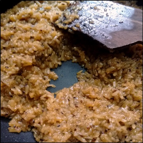 Aval (Flattened Rice) with Jaggery and Coconut