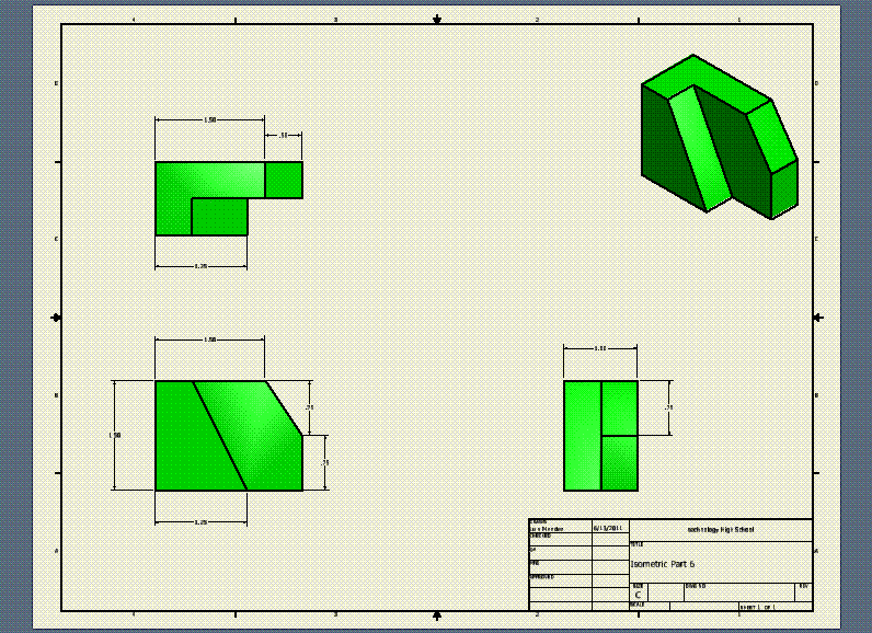 L.Mendez's Engineering Design: 6 Isometric Parts