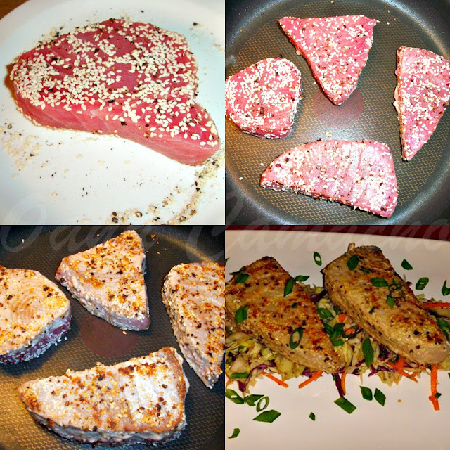 Cooking with love ! : TON LA TIGAIE CU SALATA DE VARZA ASIATICA (PAN ...