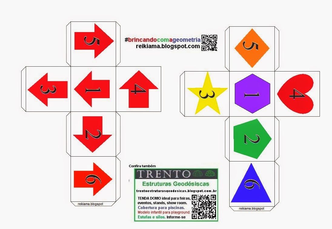 ...Brincar faz bem....: Molde de dados tamano A4